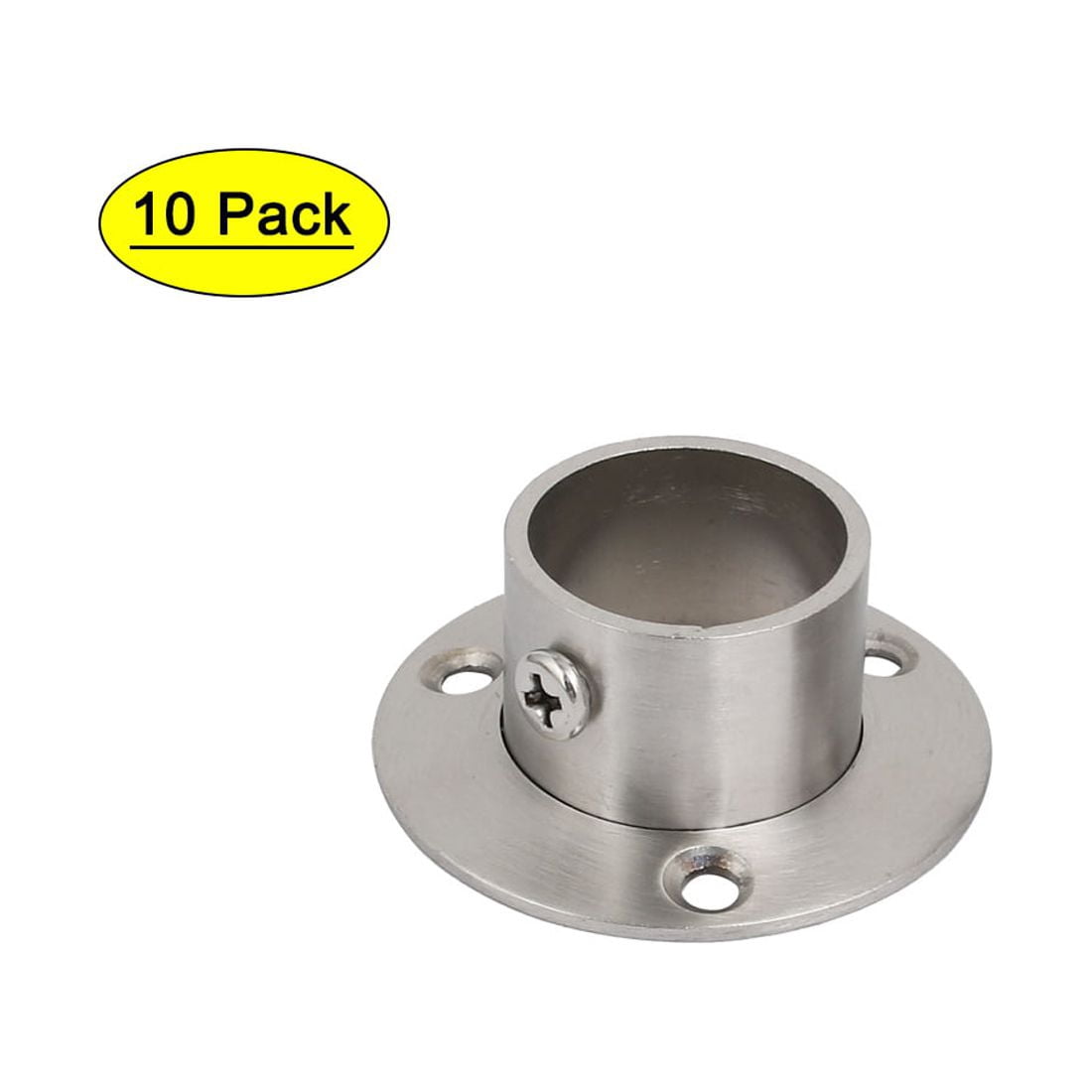 10Pcs 26mm Dia Stainless Steel Rail Rod End Flange Support Bracket for ...