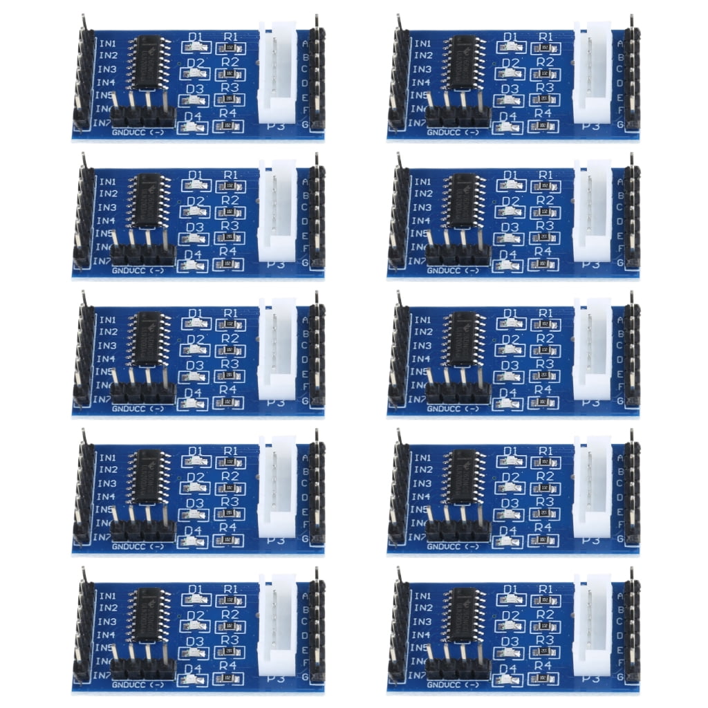 10Pcs 28BYJ48 Steppers Motor Reduction Step Gear Steppers Motor 4 Phase ...