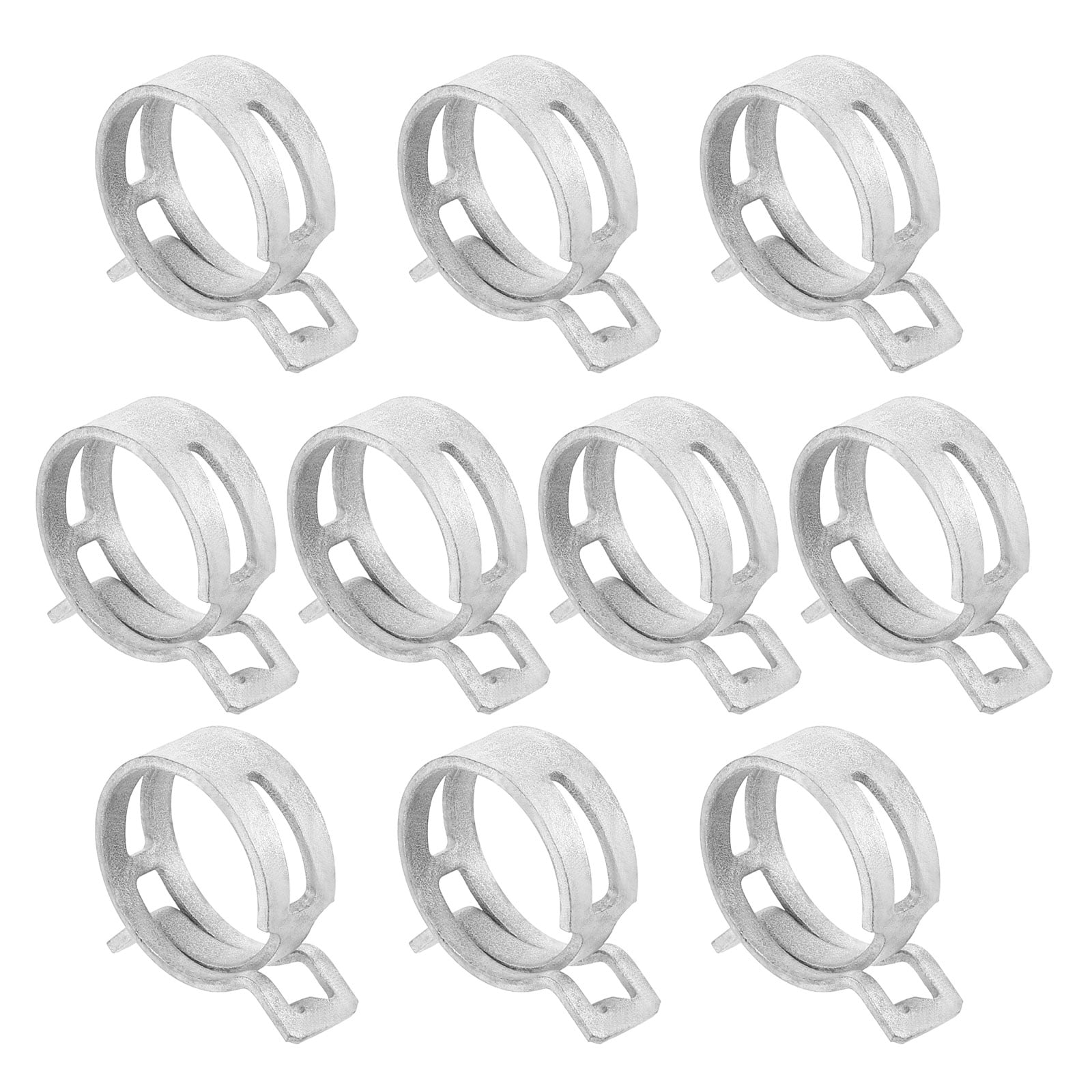 10Pcs 29mm Spring Band Action Fuel/Silicone Vacuum Pipe Clamp, Silver ...