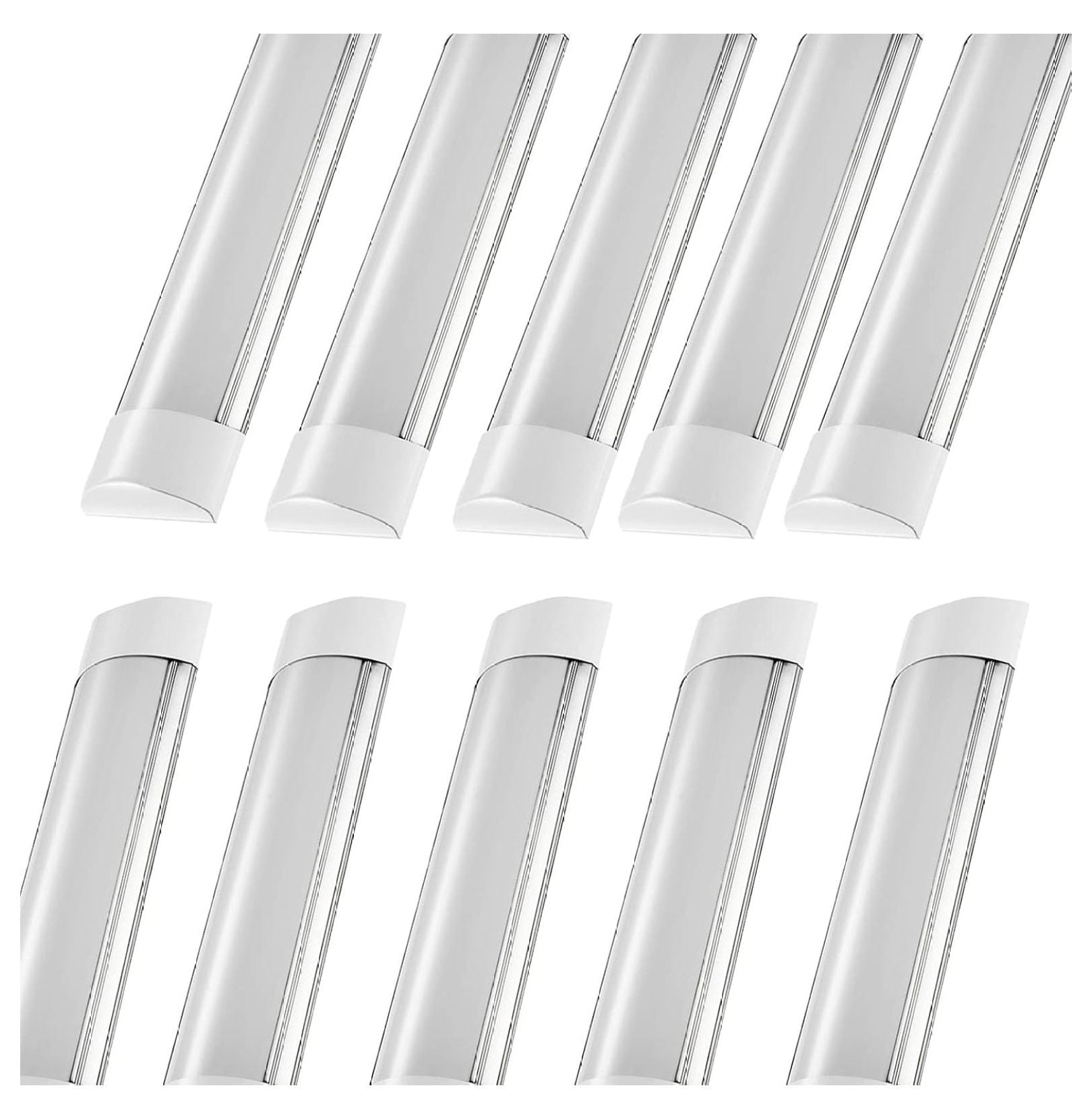 10Pcs 2FT LED Shop Light Fixture 20W LED Light, 2400Lm,6500K Cold White ...