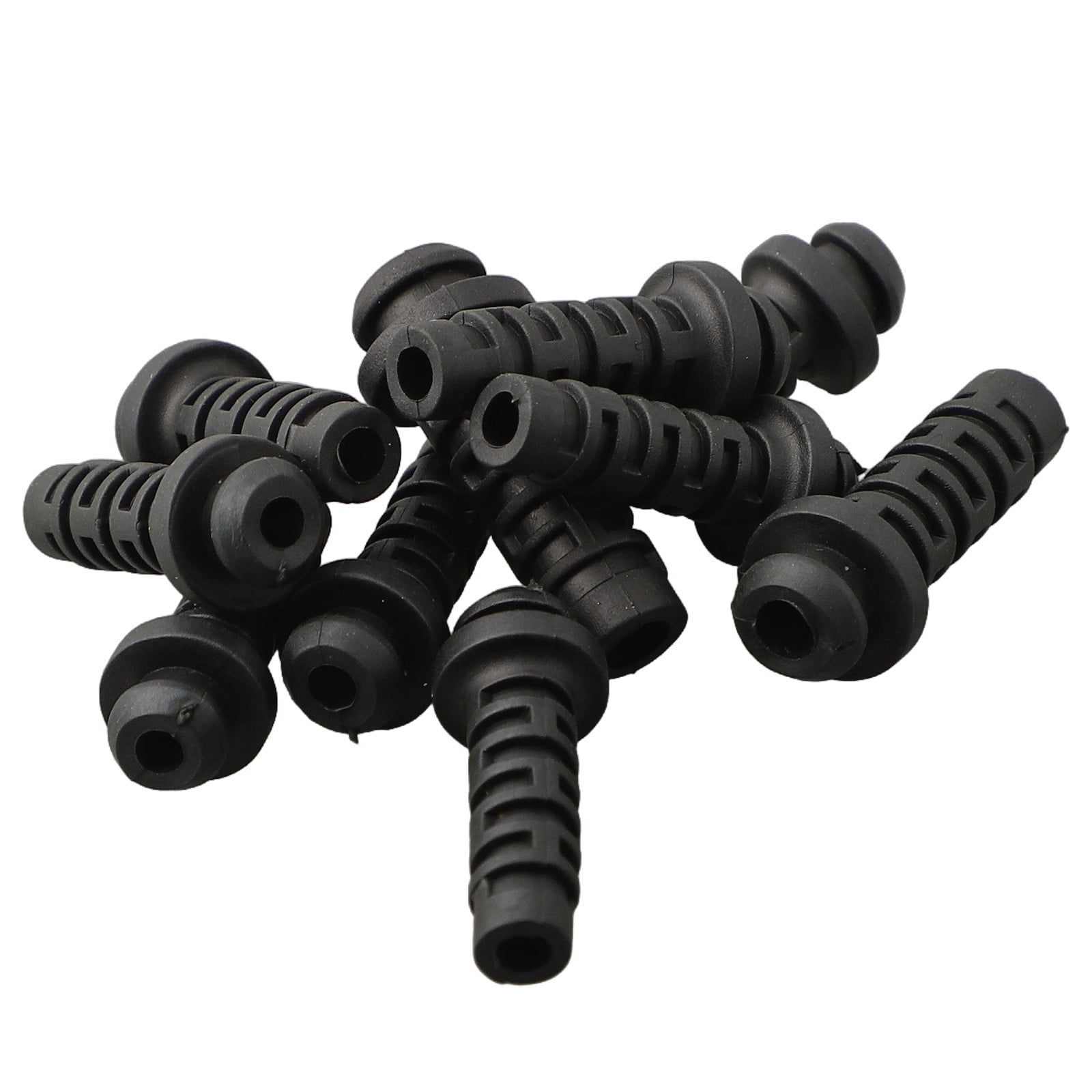 10Pcs 3/4/5Mm Cable Gland Connector Rubber Strain Relief Cord Boot Wire ...