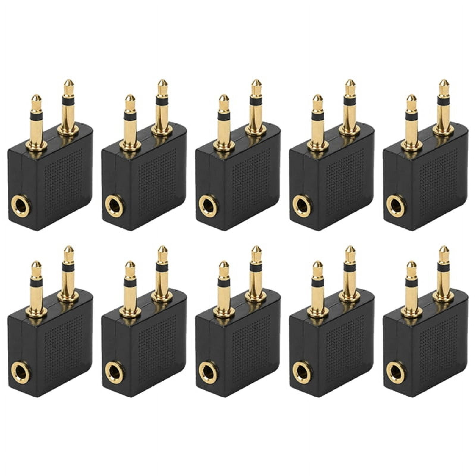 10Pcs 3.5mm Plug Adaptor Jack Audio Headphone Converter Adapter Headset ...