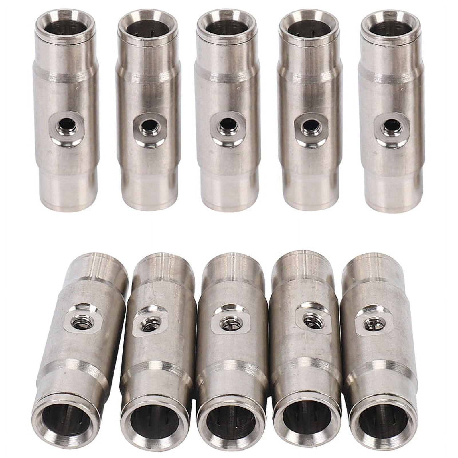 10Pcs 3/8 inch Slip Lok Misting Nozzle Coupling Tees 10/24 UNC 1000 PSI ...