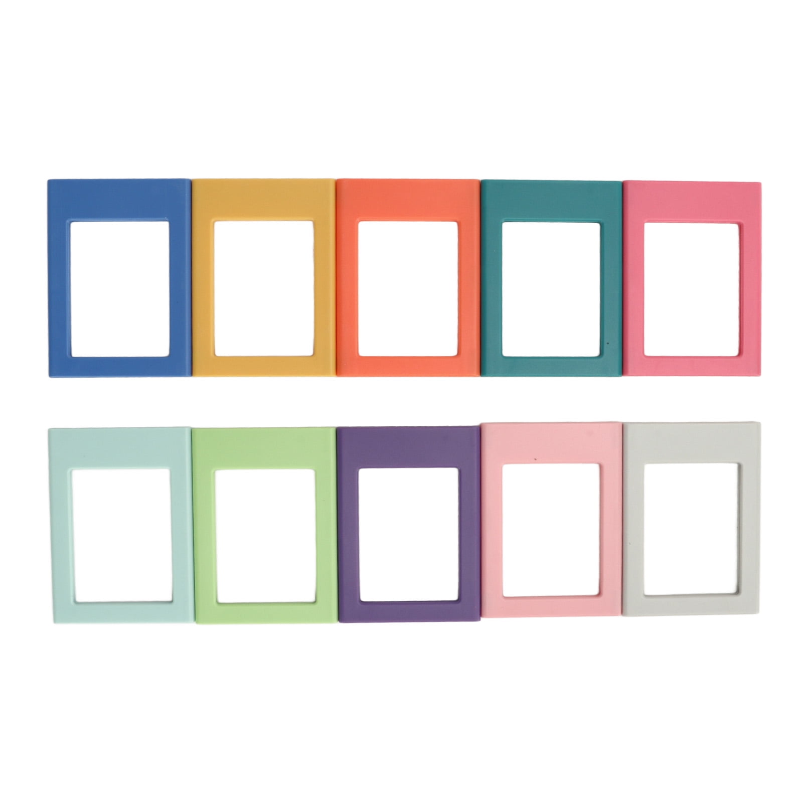 10Pcs 3 Inch Refrigerator Magnets Picture Frames Fridge Magnetic Photo ...