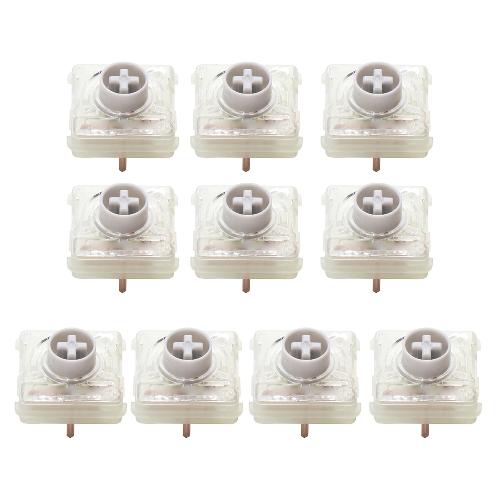 10Pcs 3 Pin RGBs Red/Silver Switches Plate Mounted Cherrys Switches for ...