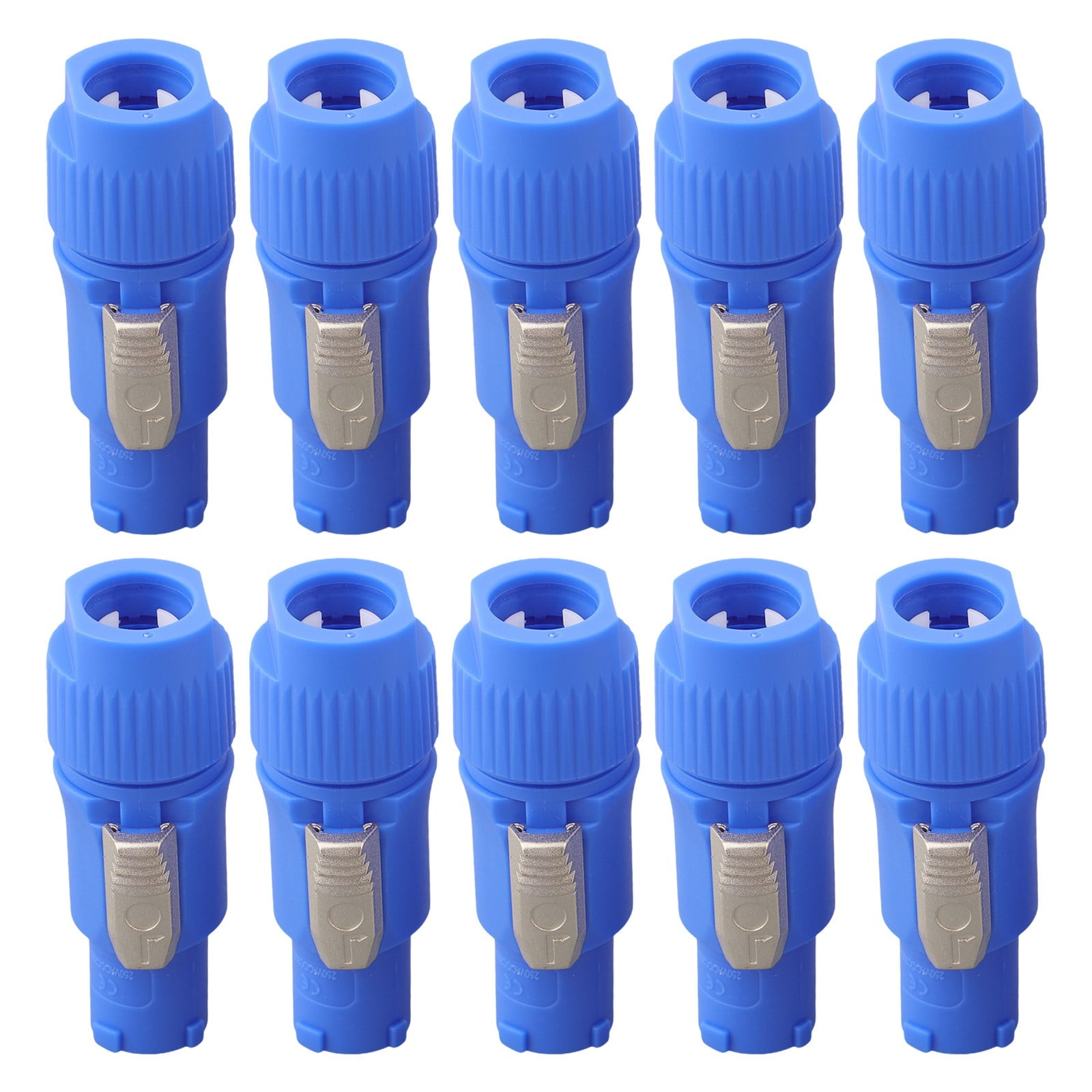 10Pcs 3-Pin Speaker Plug 3-Pin Male Power Connector 20A 250V Ac Power ...