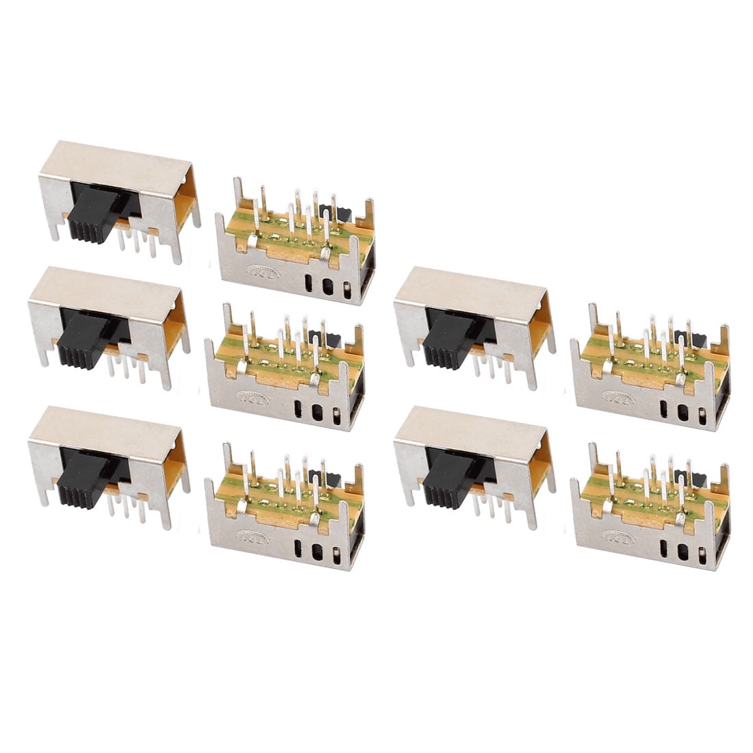 10Pcs 3 Position 8P 2P3T Panel Mount Micro Slide Switch Latching Toy ...