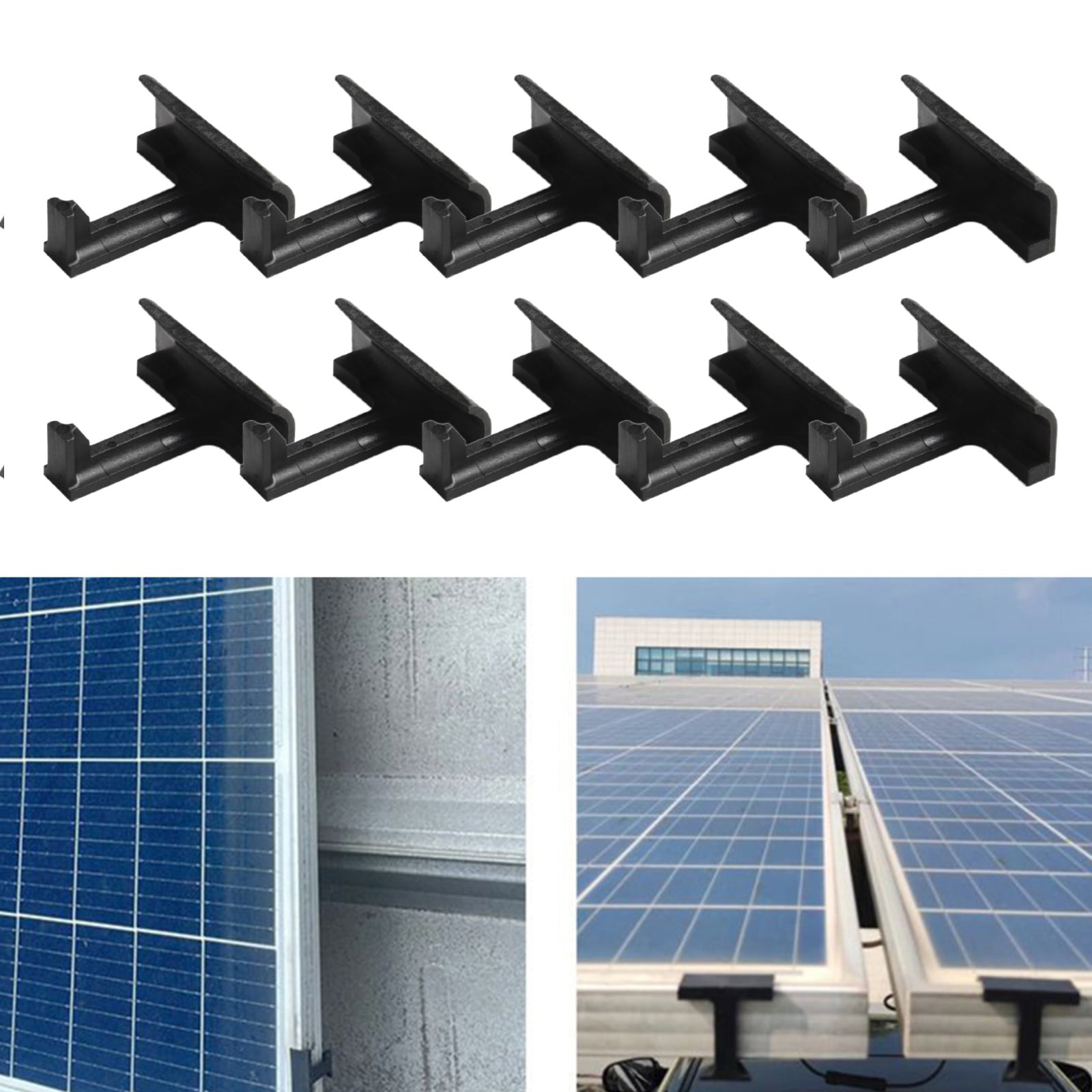 10Pcs 30/35/40mm Solar Panel Water Diversion Drainage Clips For Roof PV ...