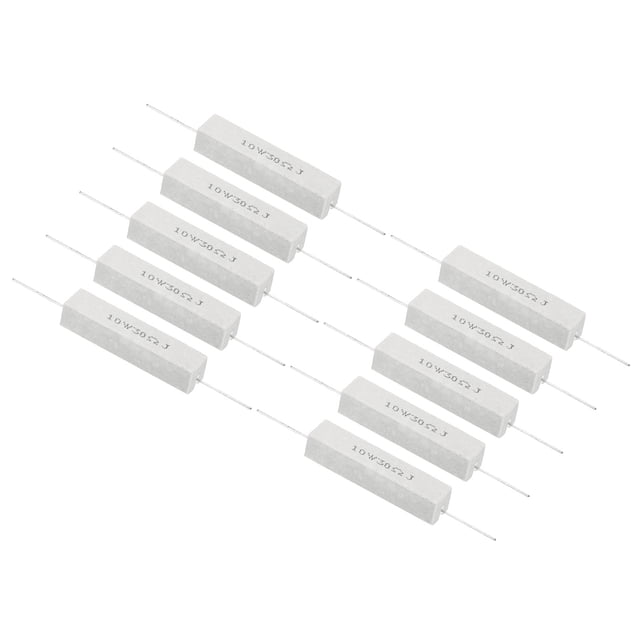 10Pcs 30 Ohm Resistors, 10W Ceramic Cement Resistor Power Cement ...