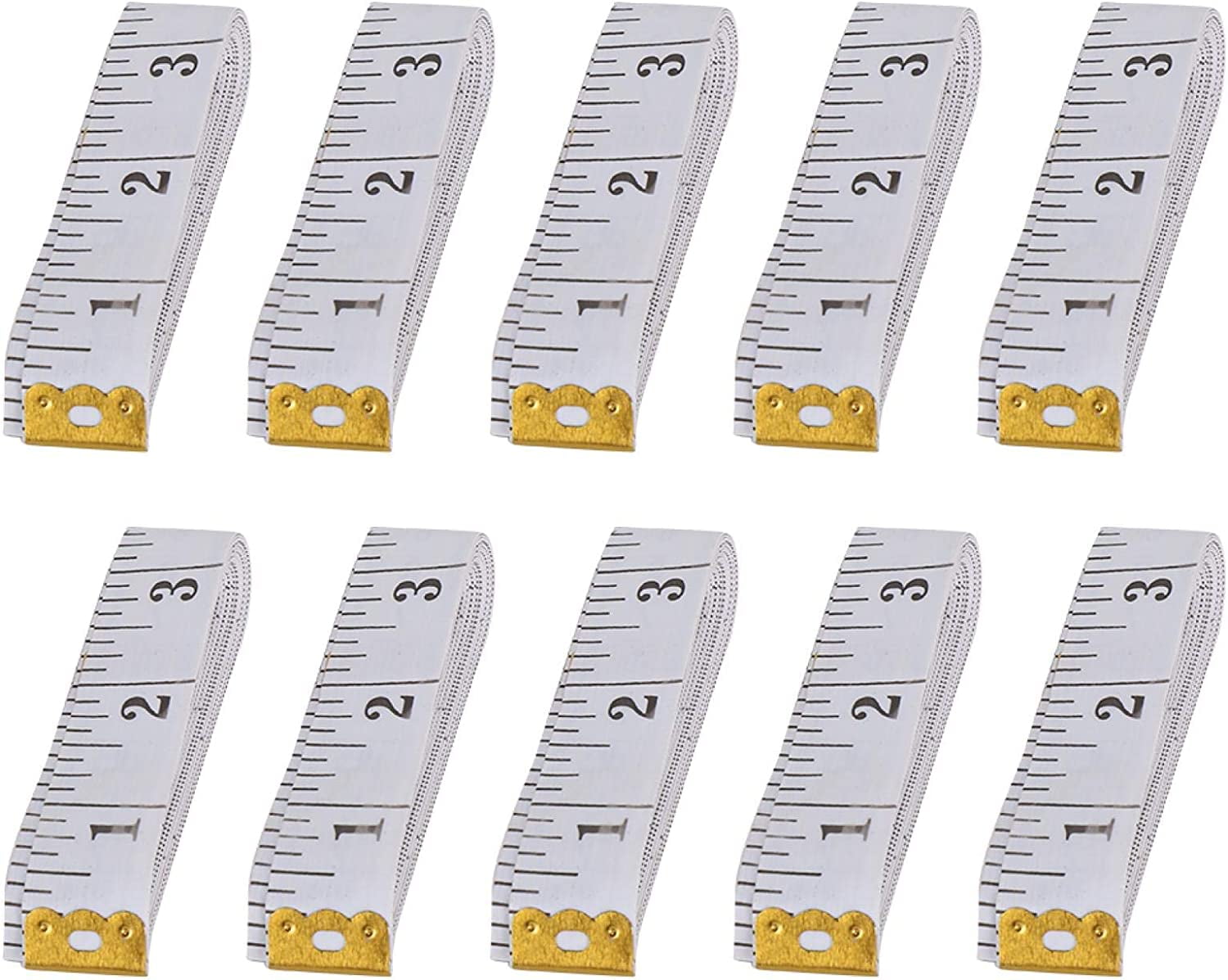 10Pcs 300cm Tailor Tape Soft Tape Sewing Cloth Tailor Tape Dual Sided ...