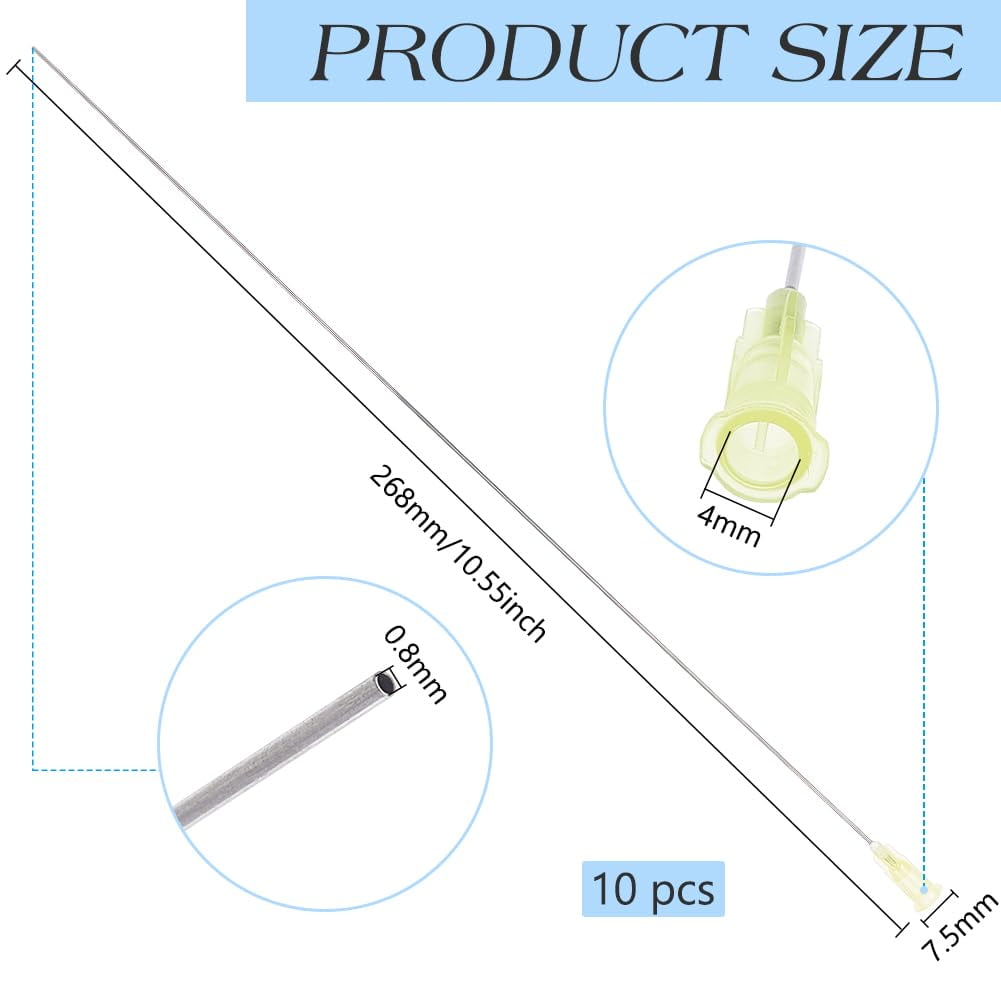 10Pcs 304 Stainless Steel Dispensing Needle 20 Gauge Stainless Steel ...