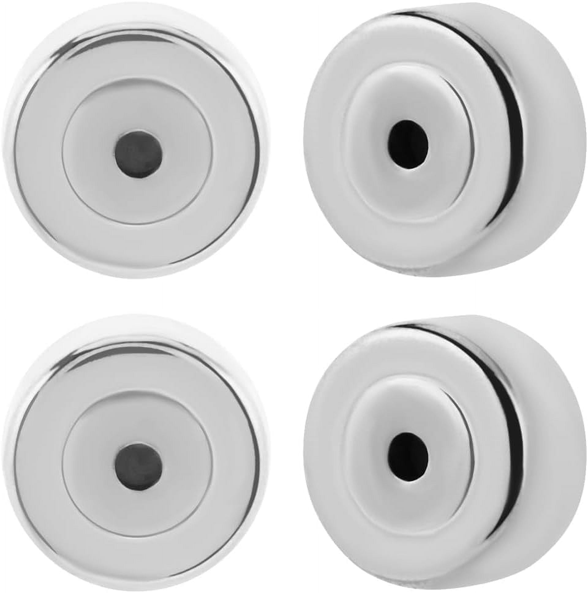 10Pcs 304 Stainless Steel Ear Nuts Flat Round Ear Backs Stainless Steel ...