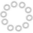 10Pcs 304 Stainless Steel Linking Rings Leaf Wreath Stainless Steel ...