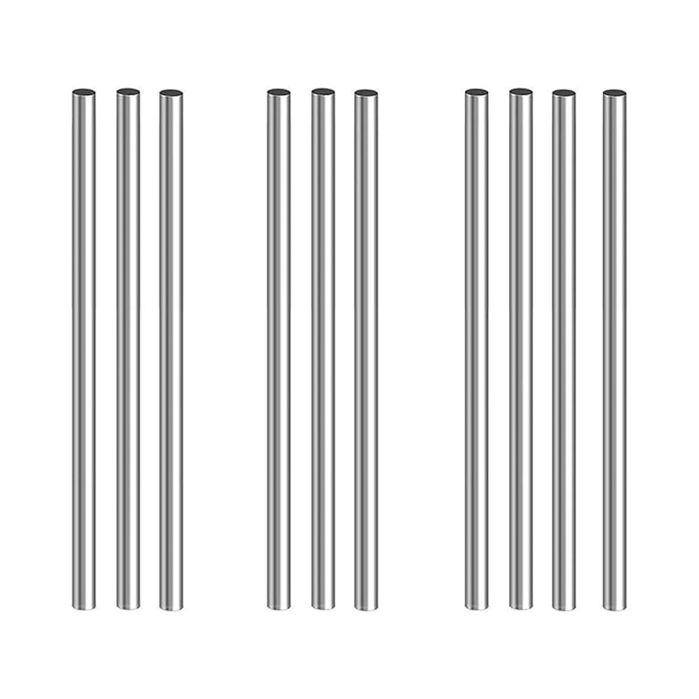 10Pcs 304 Stainless Steel Round Rod, 4mm Diameter Length 200mm Metal ...