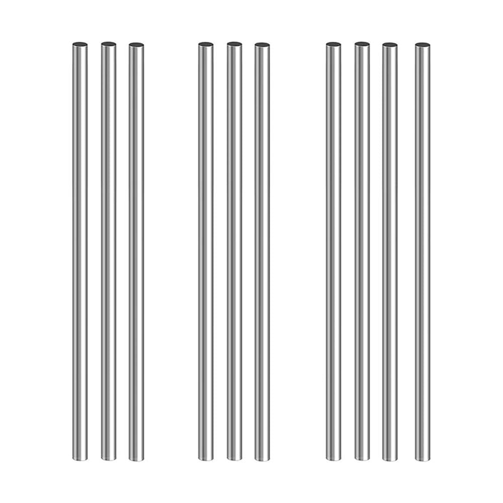 10Pcs 304 Stainless Steel Round Rod, 4mm Diameter Length 330mm Metal ...