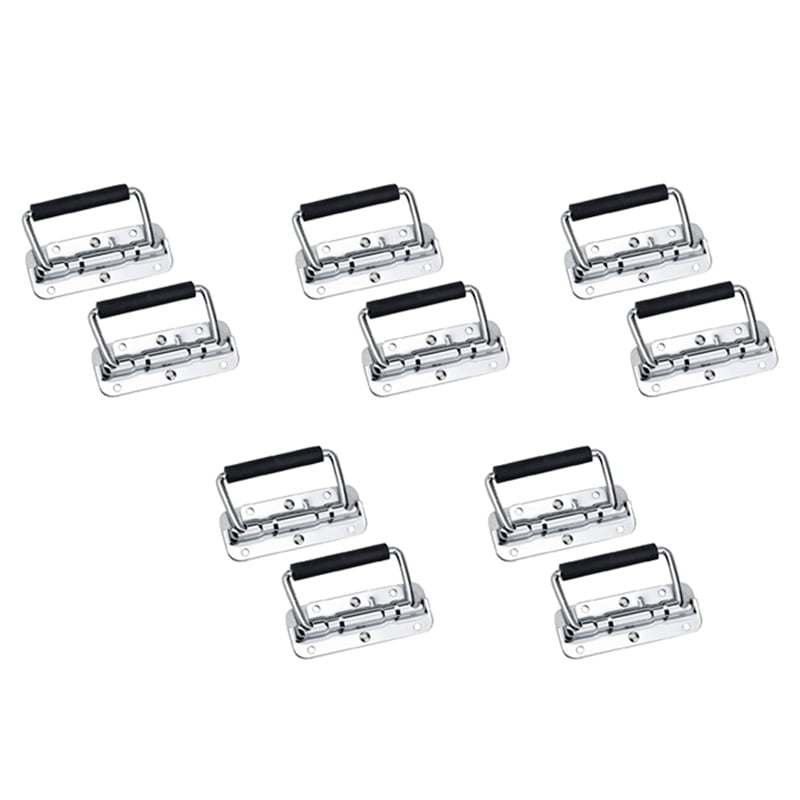 10Pcs 304 Stainless Steel Spring Handle Prop Box Tool Aluminum Box ...