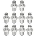 10Pcs 304 Stainless Steel Straight Hydraulic Grease Fitting M8 x 1mm ...