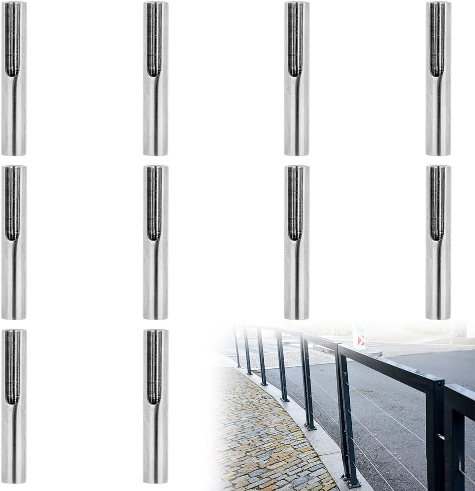 10Pcs 316 Stainless Steel Invisible Cable Railing Kit Terminal Toggle ...