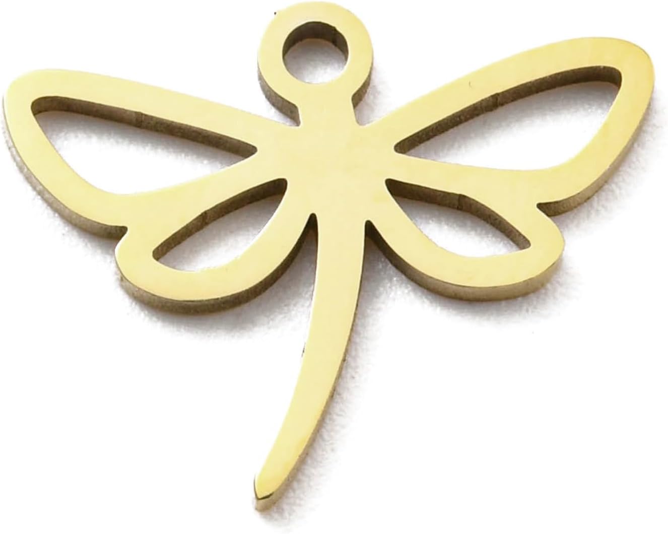 10Pcs 316L Surgical Stainless Steel fly Pendants fly Charm Real 18K ...