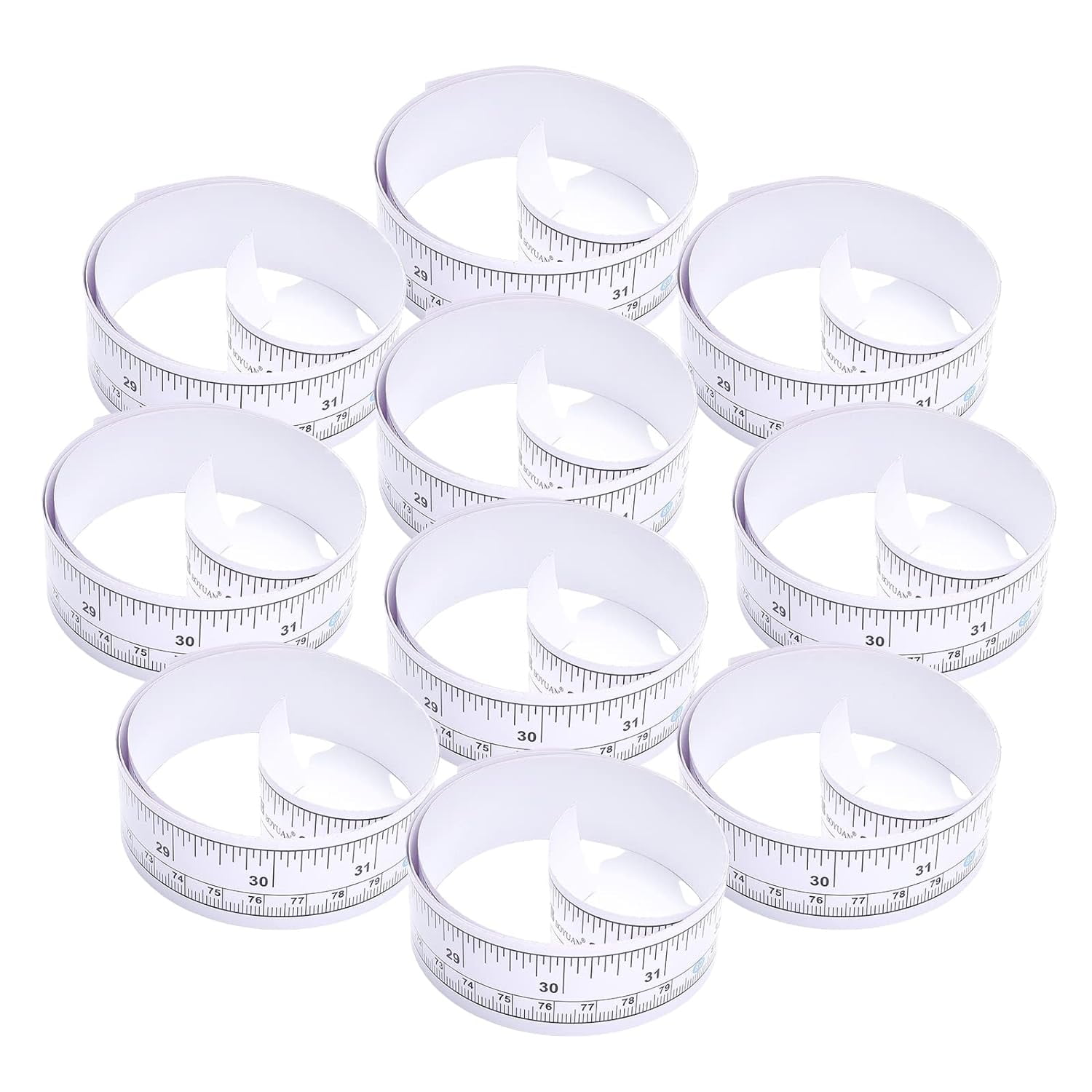 10Pcs 36Inch Adhesive Ruler Self-Adhesive Measuring Tape Imperial and ...