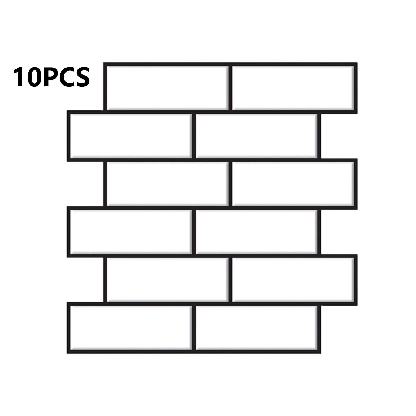 10Pcs 3D Brick Wallpaper, Faux Foam Brick Wall Panels Peel and Stick ...