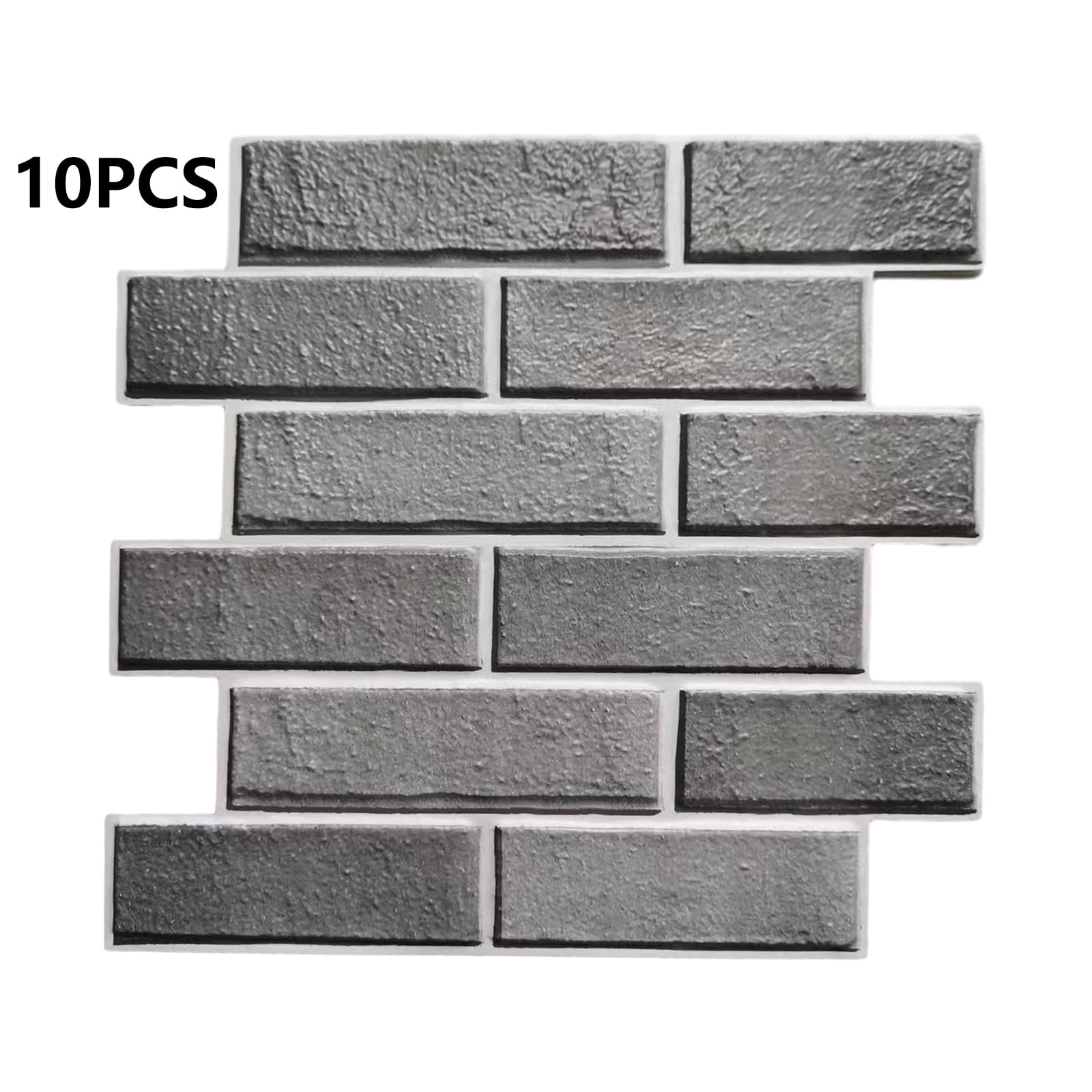 10Pcs 3D Brick Wallpaper, Faux Foam Brick Wall Panels Peel and Stick ...