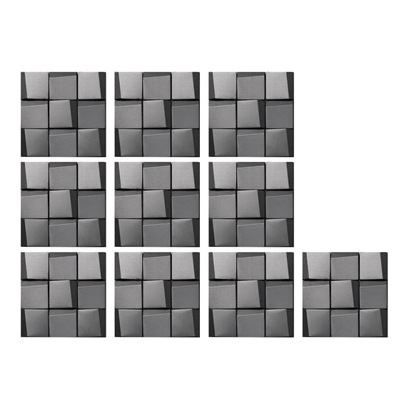 10Pcs 3D Self-Adhesive Tile Stickers, Waterproof DIY Crystal Wall ...