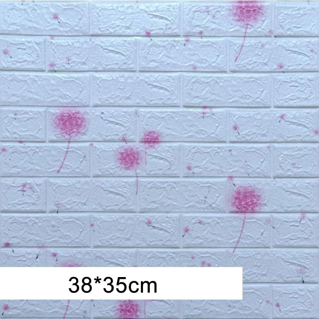 10Pcs 3D Wall Panel Brick Stickers Mural XPE Foam Adhesive DIY Home ...