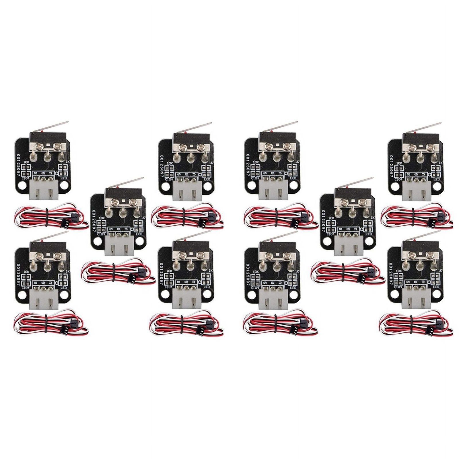 10Pcs 3Pin for End Stop Limit Switch with Cables,3D Printer Limit ...