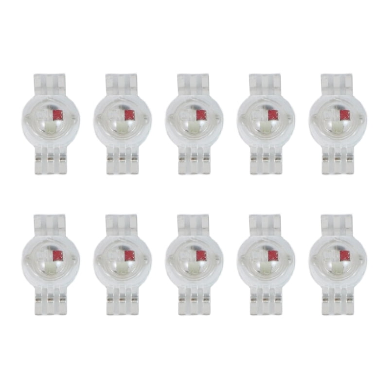 10Pcs 3X3W High Power RGB Red Green Blue LED Light Lamp Energy Saving ...