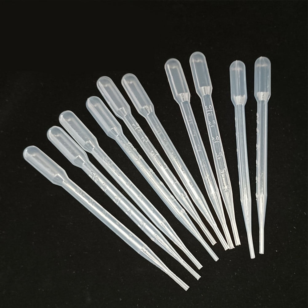 10Pcs 3ml Plastic Droppers with Scale for Model Painting and Sampling ...