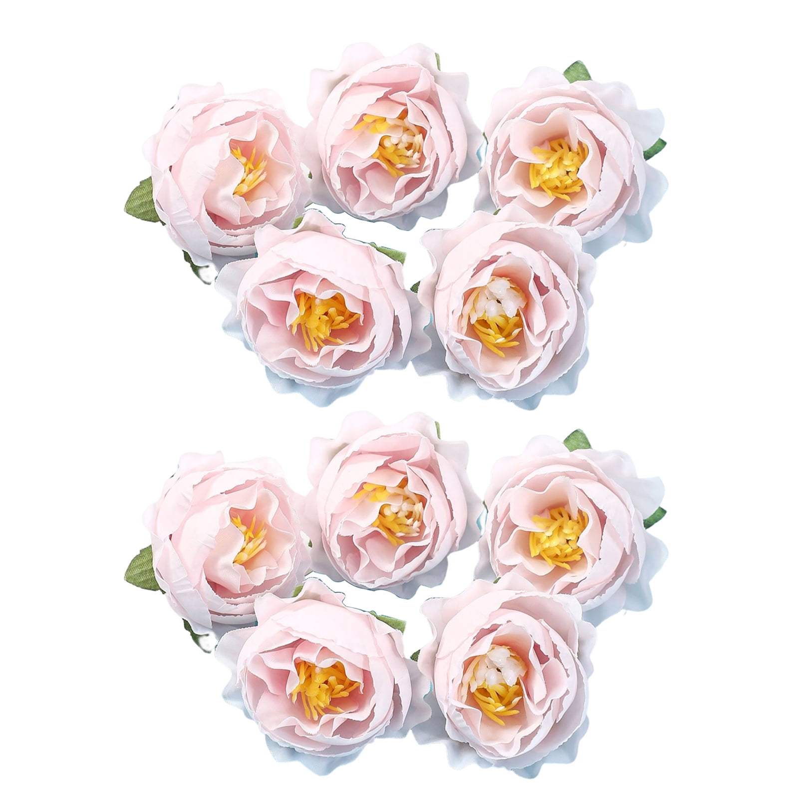 10Pcs 4.5cm Artificial Flower Head Retro DIY Realistic Decorative ...