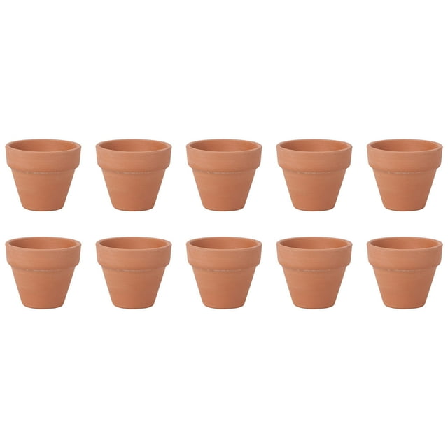 10Pcs 4.5x4cm Small Mini Terracotta Pot Clay Ceramic Pottery Planter ...