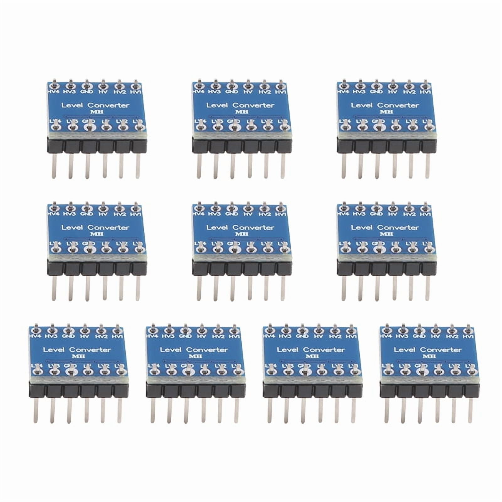 10Pcs 4 Channel IIC Logic Level Converter Bi-Directional Module 3.3V to ...