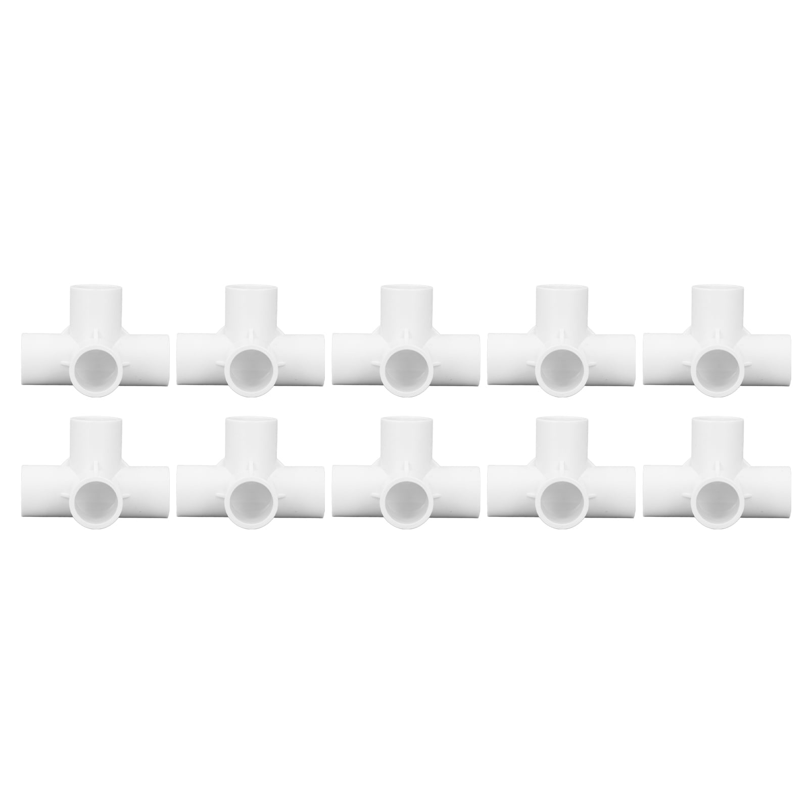 10Pcs 4 Way PVC Fitting Elbow Pipe Connector 25mm Outlet Set Kit for ...