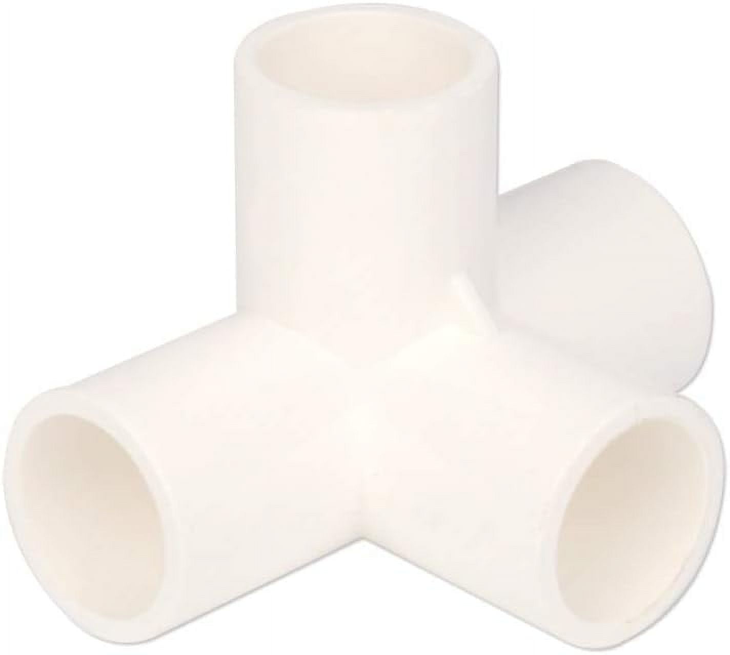 10Pcs 4-Way PVC Fittings for Greenhouse ame Furniture (Inner Diameter ...