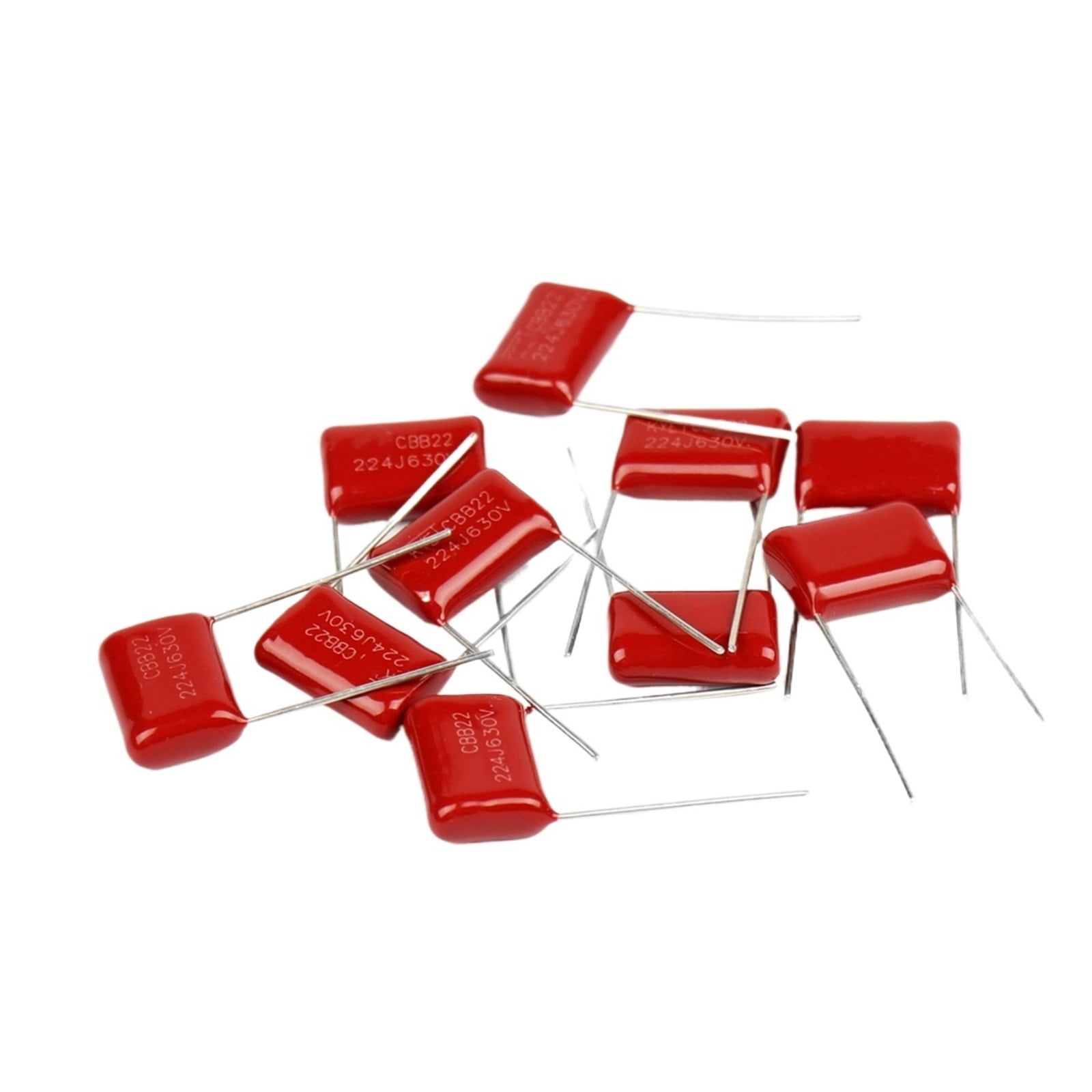 10Pcs 400V 450V CBB22 Polypropylene Film Capacitor 8/10/15/20/25MM 101 ...