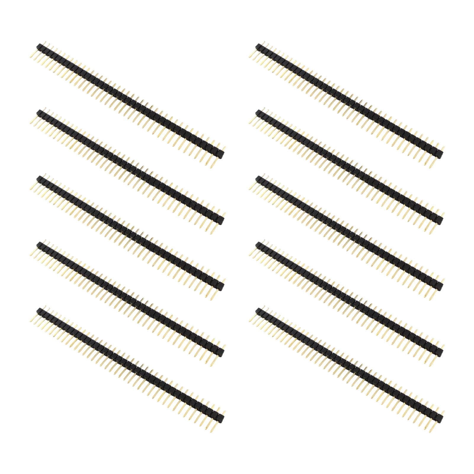 10Pcs 1x40P Straight Pin Header 2.54mm Pitches Single Row Male Plug ...