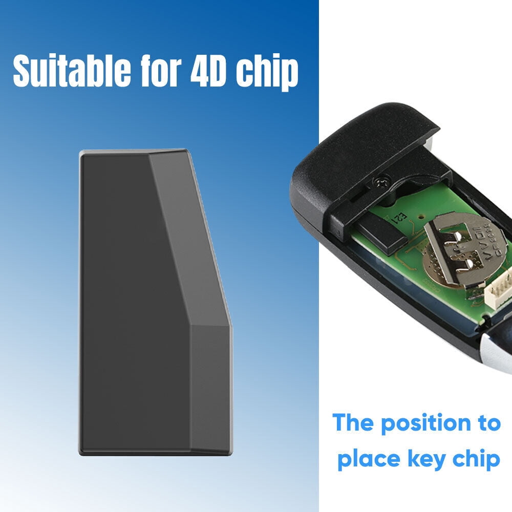 10Pcs 4D 4C Auto Key Transponder Chip Work For KEYDIY KD-X2 &Xhorse Key ...