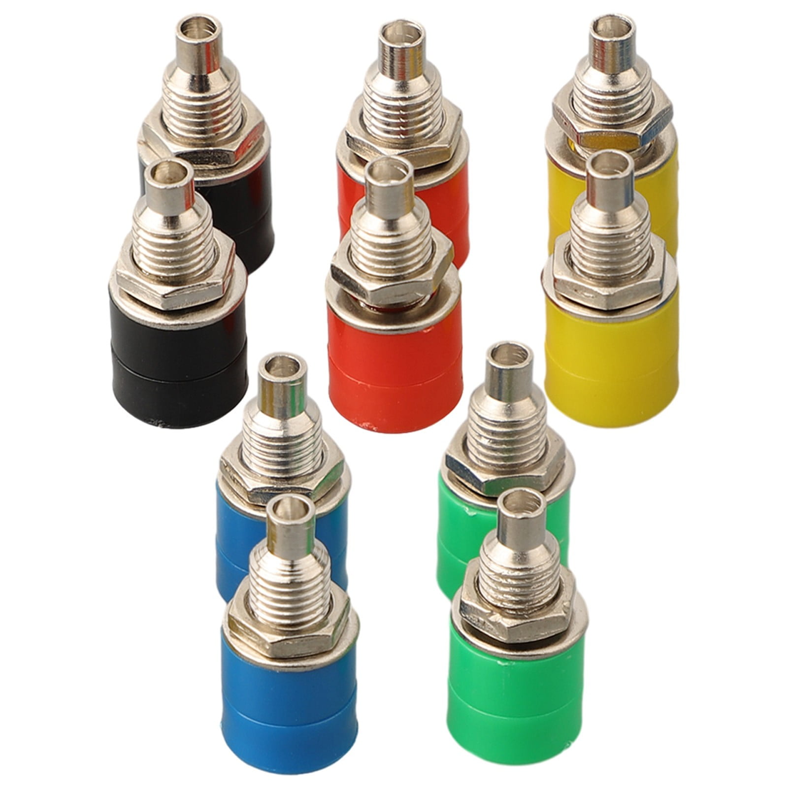 10Pcs 4Mm Banana Socket Binding Post Banana Electrical Connector ...