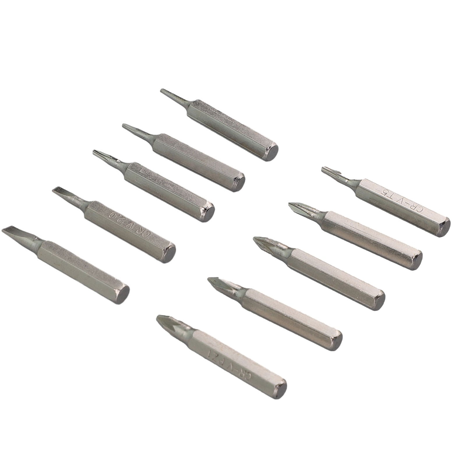 10Pcs 4Mm Screwdriver Bits Set Chrome Vanadium Steel Ph00 Ph0 Pz1 Pz0 ...