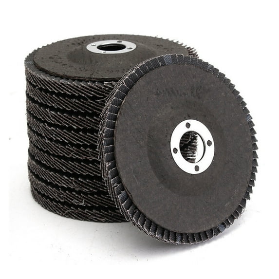10Pcs 4inch 100mm 40 60 80 120 Grit Angle Grinder Flap Sanding Disc Grinding Wheels Silicon ...