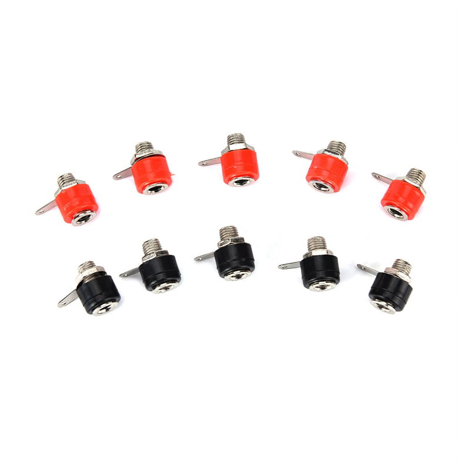 10Pcs 4mm Banana Panel Socket Test Probe Binding Post Nut Plug Jack ...