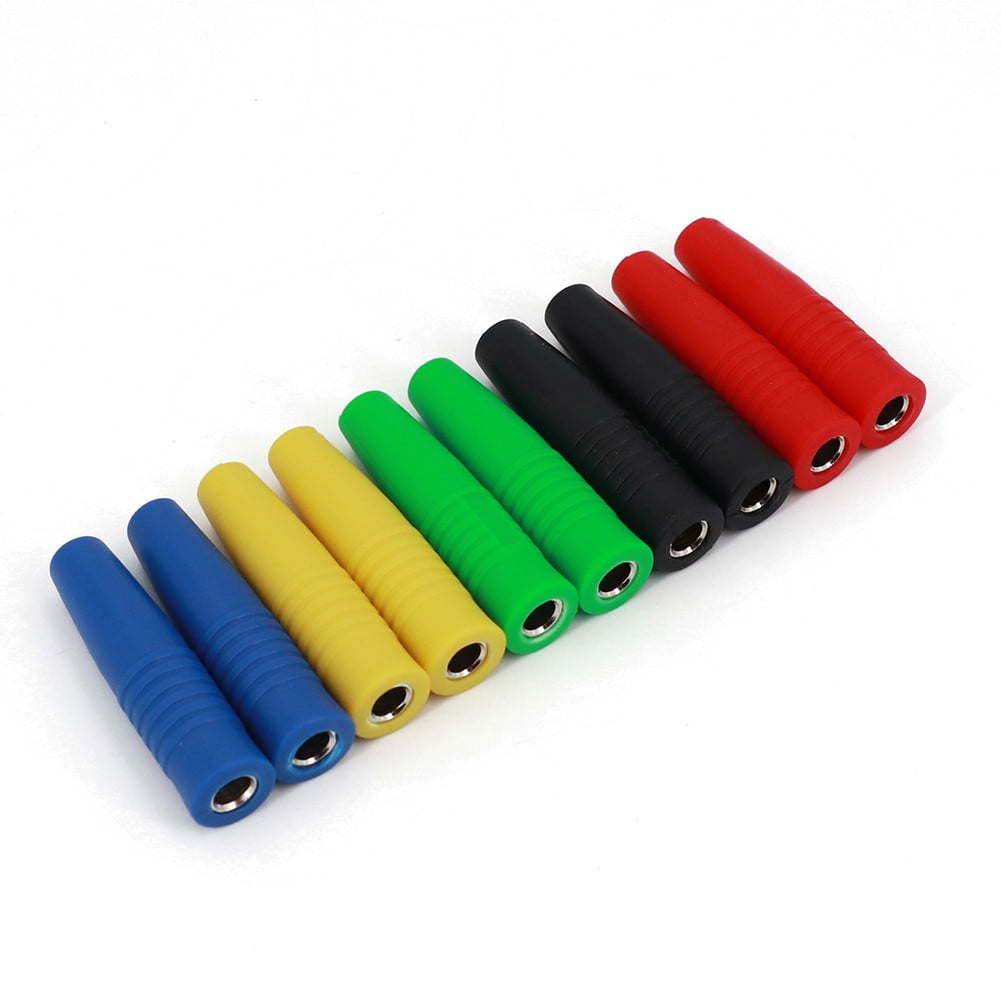 10Pcs 4mm Banana Plug Female Receptacle Adapter for Speaker Connection ...