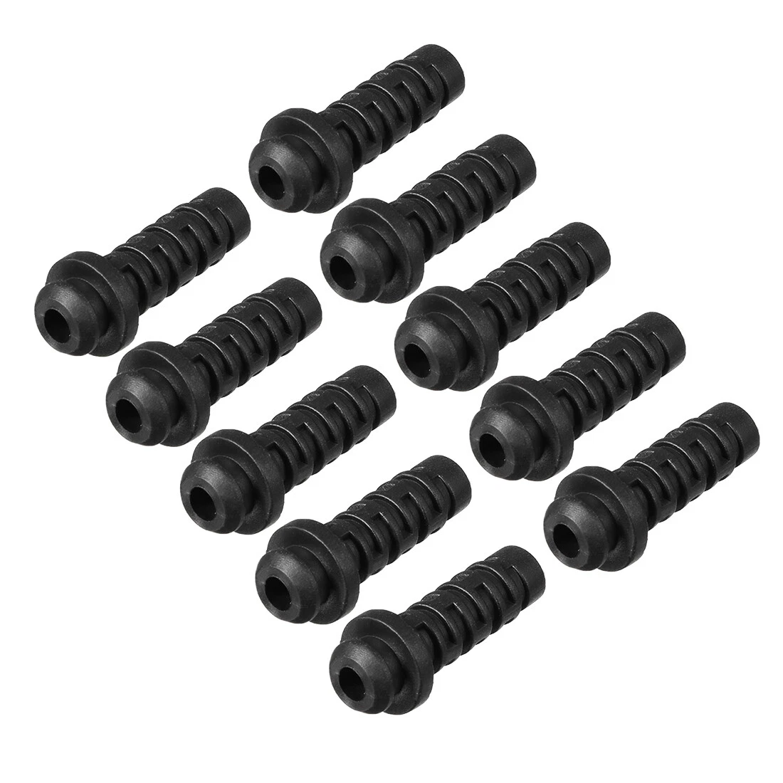 10Pcs 4mm Inner Dia PVC Strain Relief Cord Boot Protector Power Tool ...