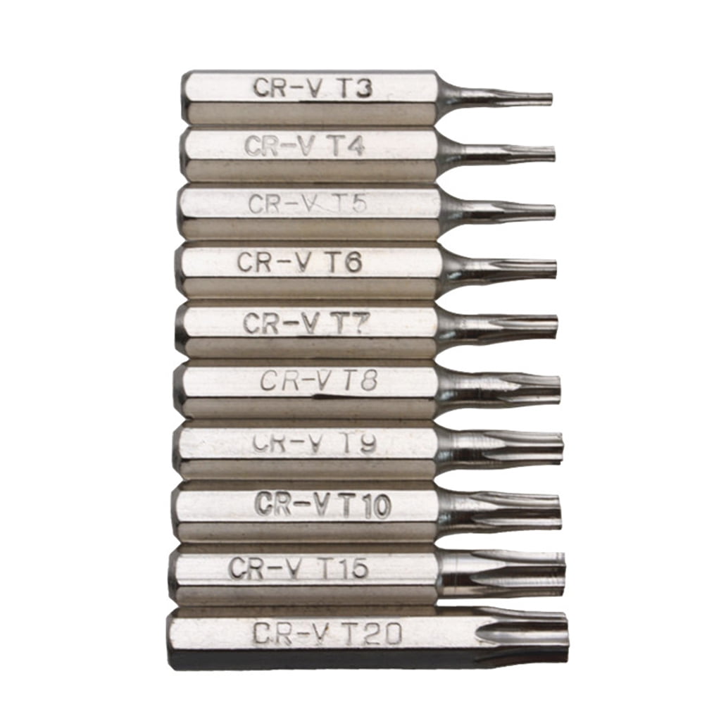 10Pcs 4mm Security Blossoming Bit Set 1/4inch Hexagonal Star ...