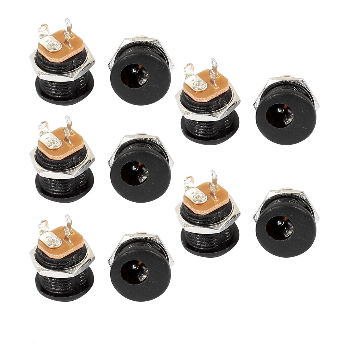 DIY Electronics Power Connector 10-Pack Female DC Power Jack 5.5mm X 2 ...