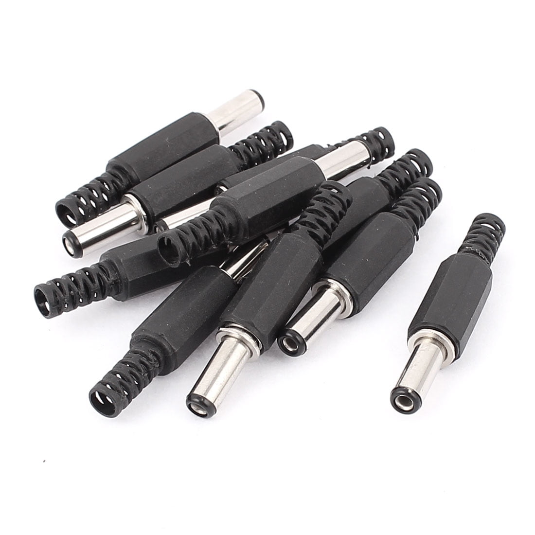10Pcs 5.5x2.1mm Male Solder DC Power Bucket Tip Plug Jack Connector ...