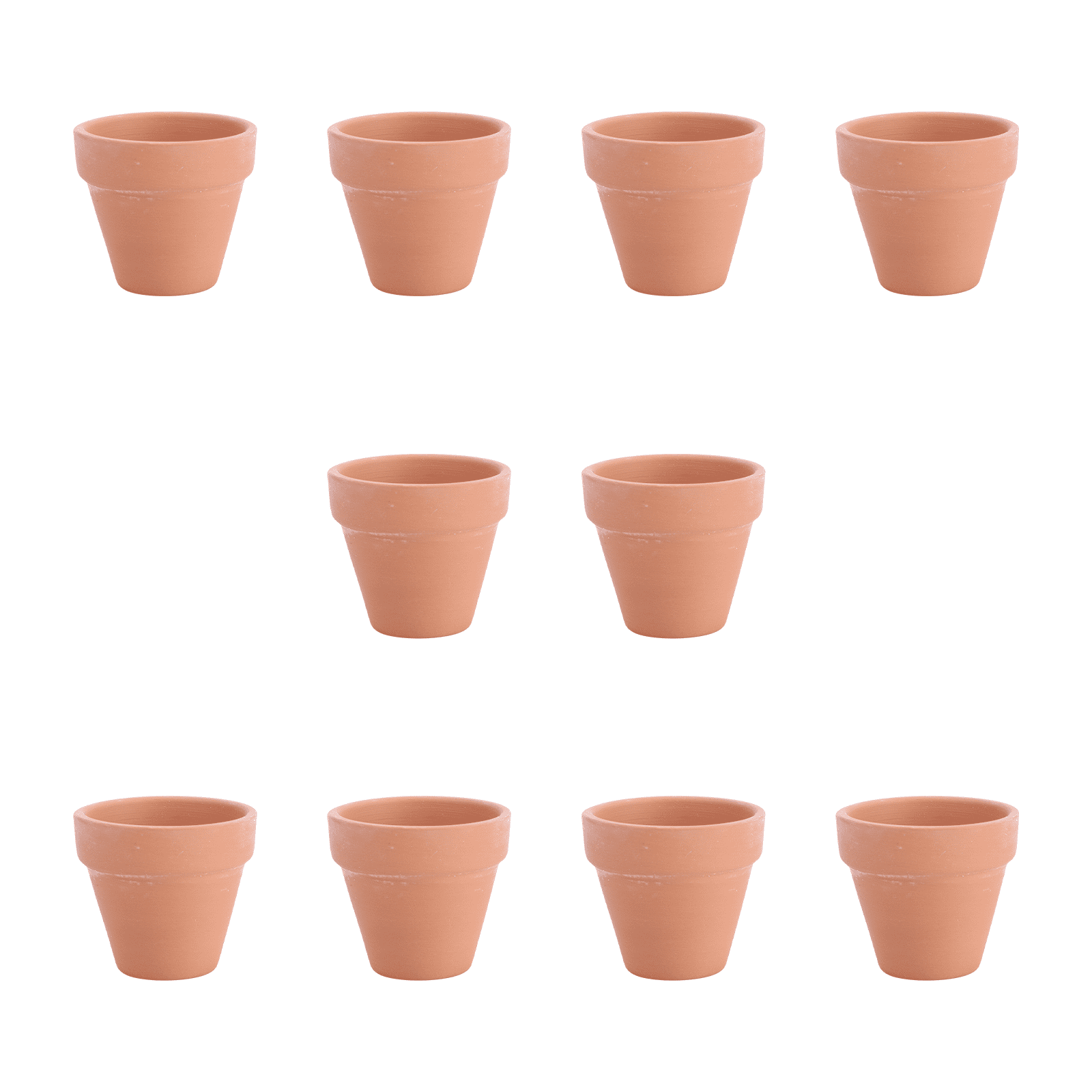 10Pcs 5.5x5cm Small Mini Terracotta Pot Clay Ceramic Pottery Planter ...