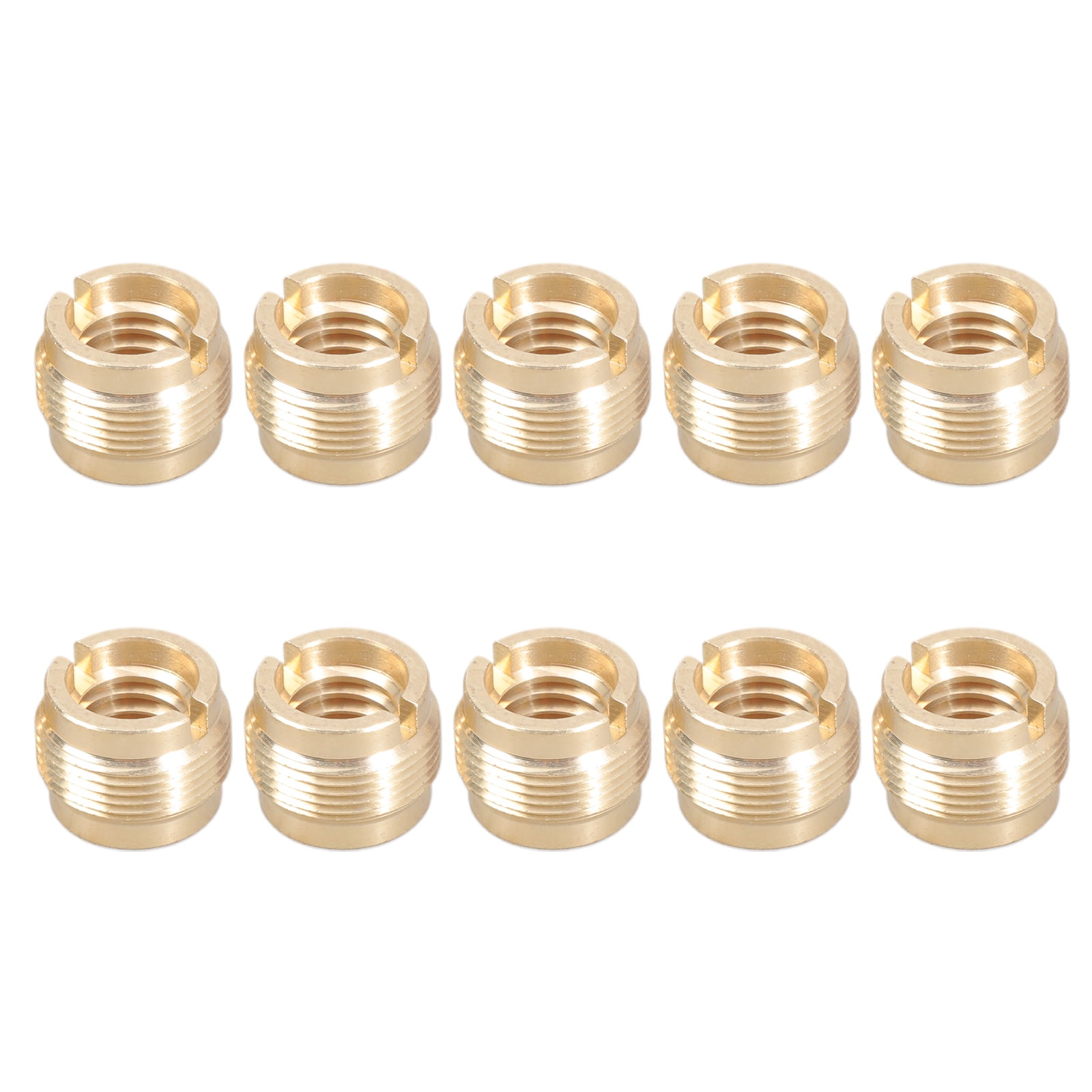10Pcs 5/8" to 3/8" Threaded Nut Screw Adapters Microphone Clip Holder ...